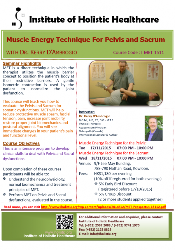 Muscle Energy Technique For Pelvis and Sacrum WITH DR. KERRY D’AMBROGIO ...